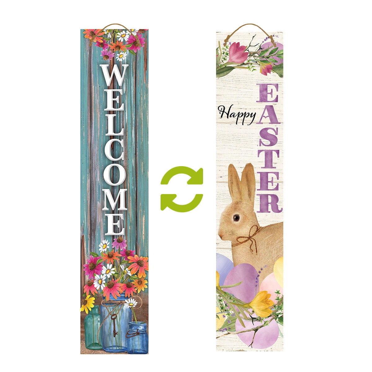 Briarwood Lane Flowers Easter Pine Reversible Porch Leaner - Walmart.com