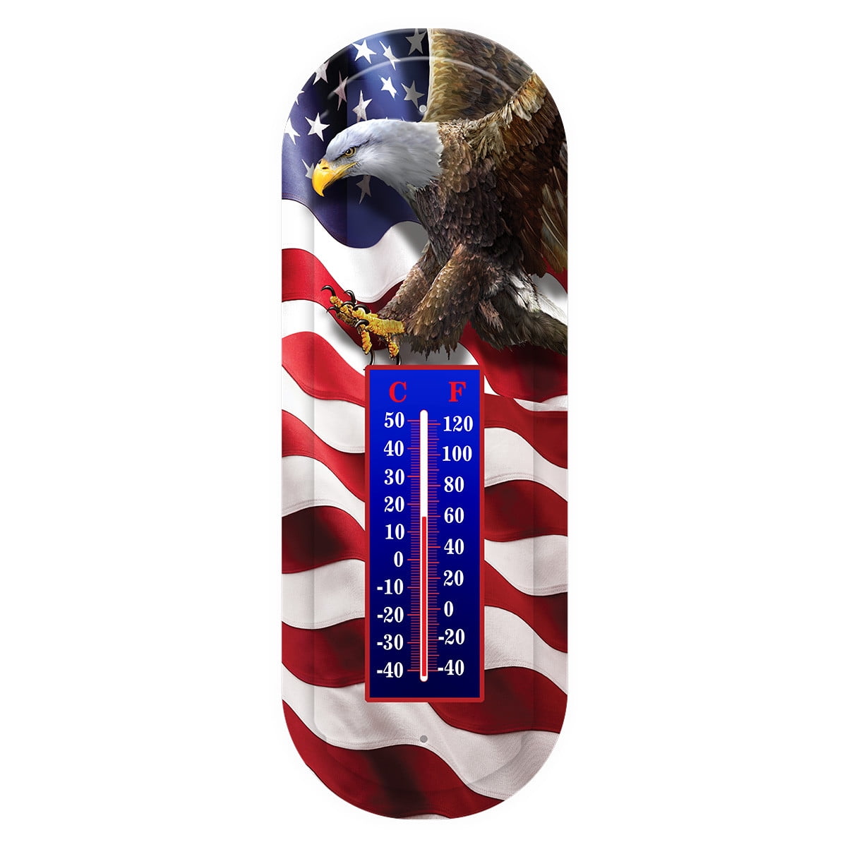 Briarwood Lane Freedom Eagle Metal Thermometer - Walmart.com