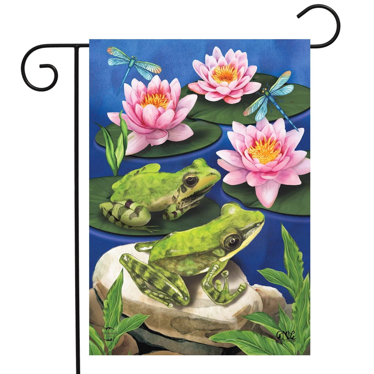 Briarwood Lane Frog Pond Summer Garden Flag - Walmart.com