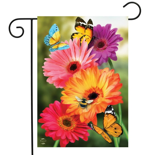 Briarwood Lane Garden Gerber Daisies Spring Garden Flag - Walmart.com