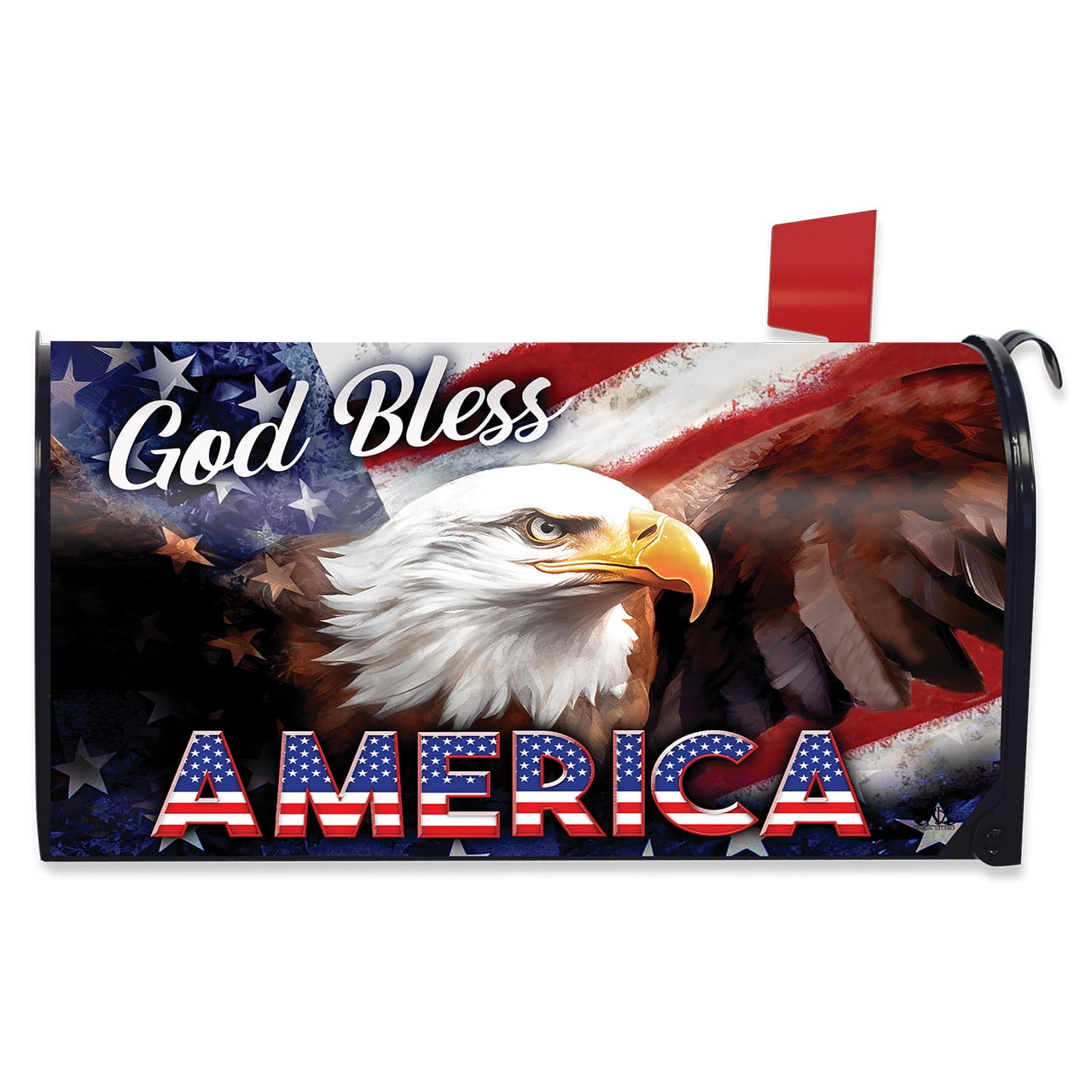 Briarwood Lane God Bless America Eagle Oversized Mailbox Cover ...
