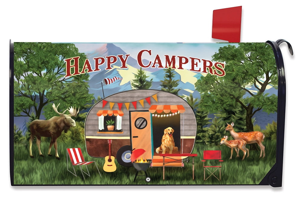 Briarwood Lane Great Outdoors Camper Fall Mailbox Cover - Walmart.com