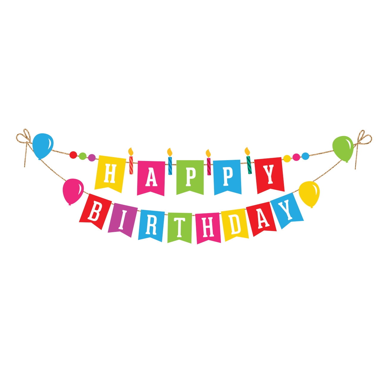 Briarwood Lane Happy Birthday String Banner - Walmart.com