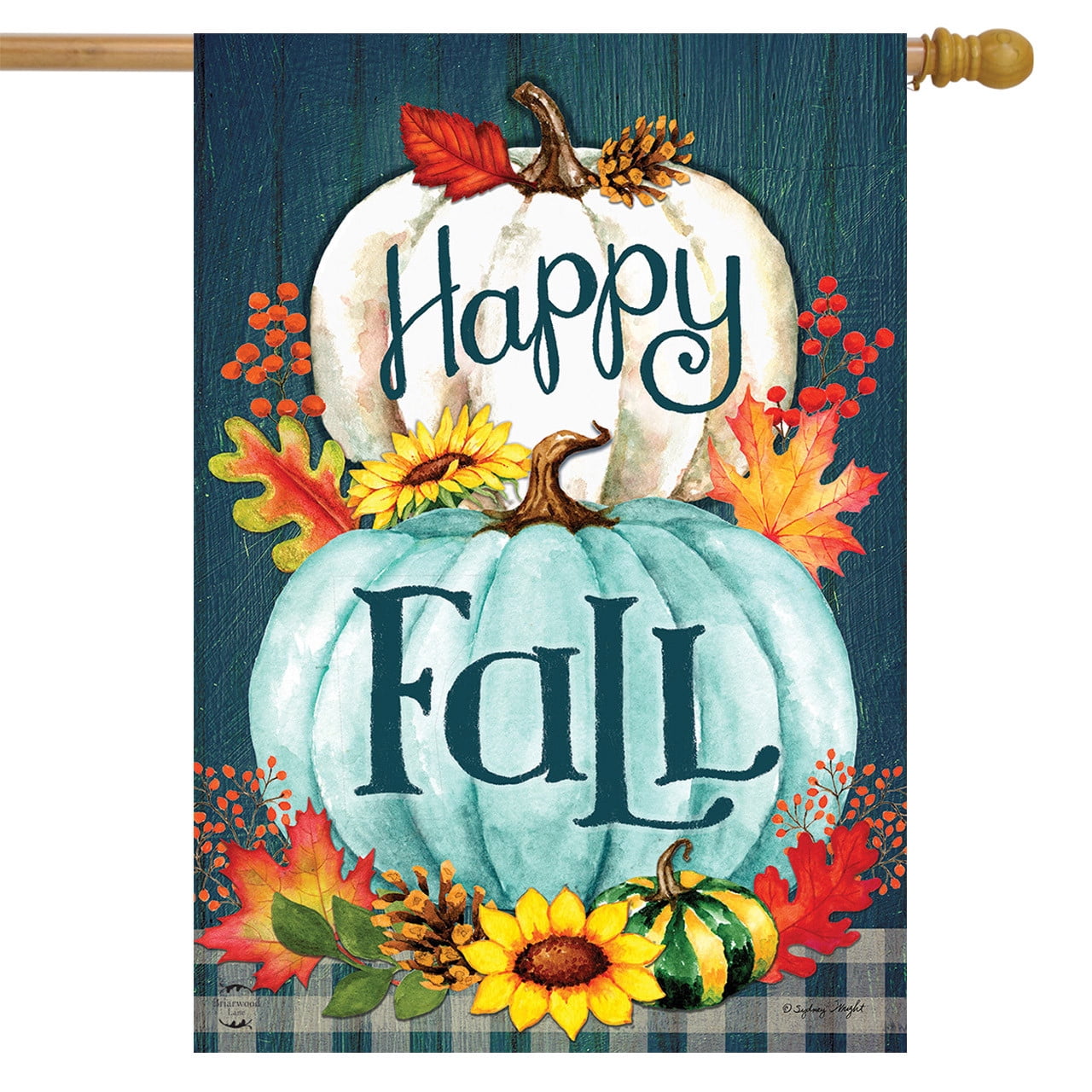 Briarwood Lane Happy Fall Pumpkins Primitive House Flag - Walmart.com