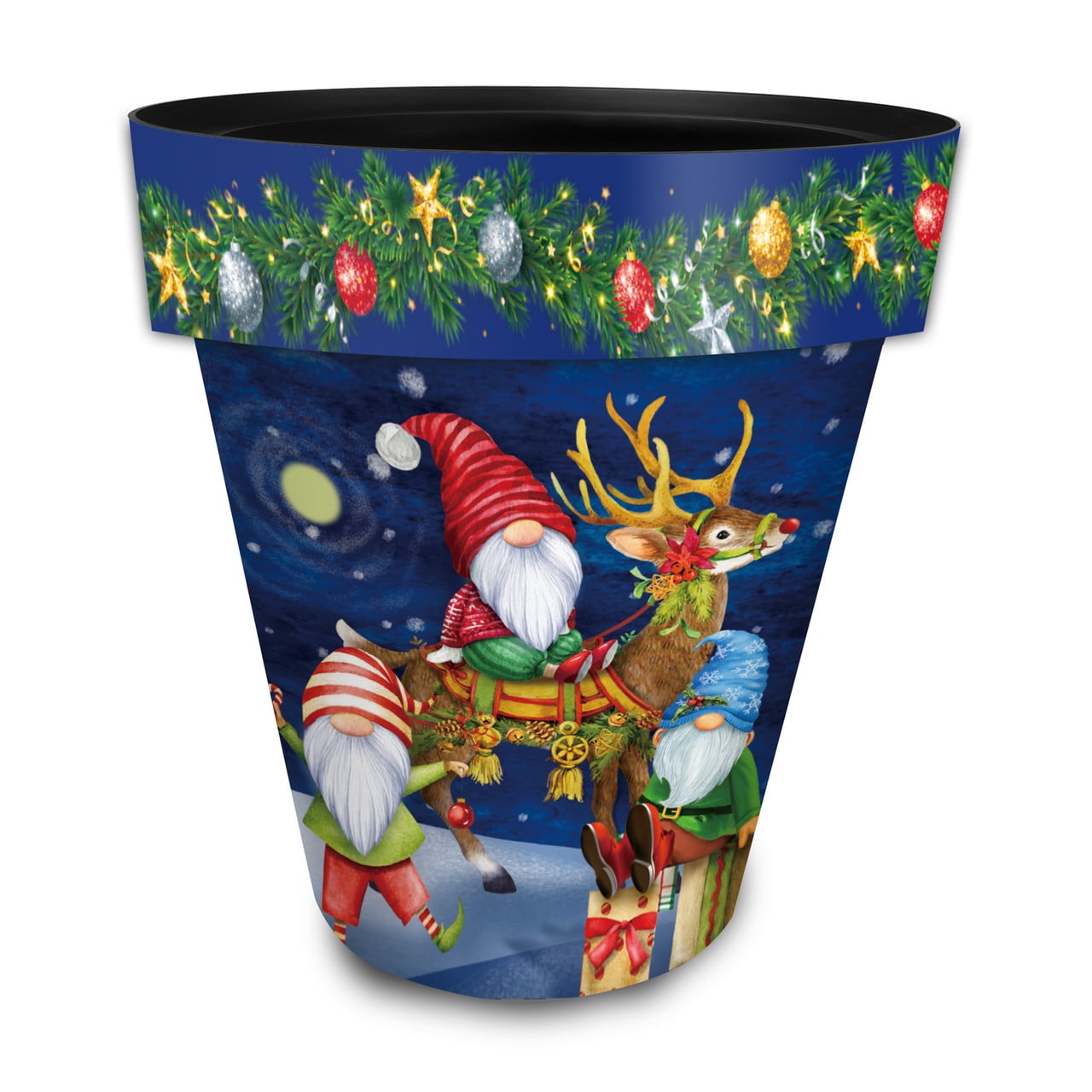 Briarwood Lane Happy Holiday Gnomes Large Planter - Walmart.com