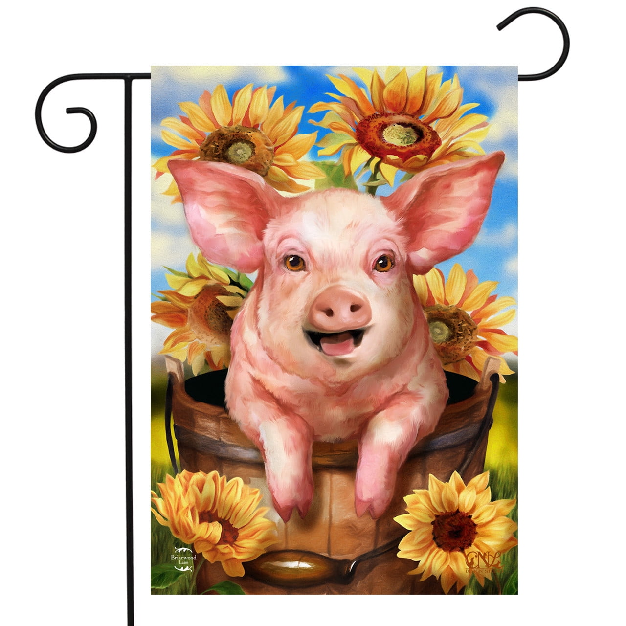 Briarwood Lane Happy Piglet Fall Garden Flag - Walmart.com