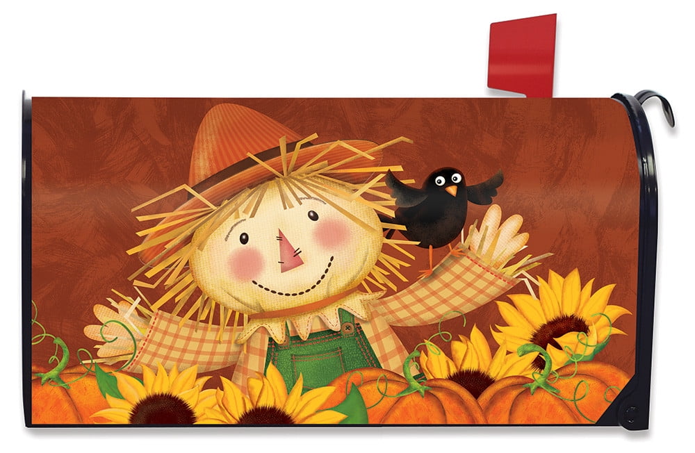 Briarwood Lane Happy Scarecrow Fall Mailbox Cover - Walmart.com