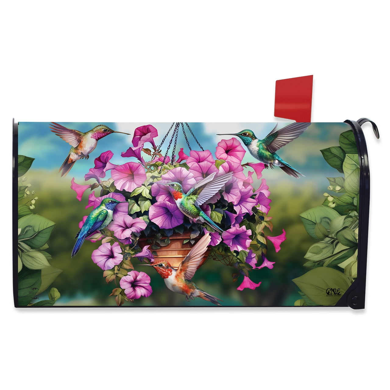 Briarwood Lane Hummingbirds and Petunias Oversized Mailbox Cover ...
