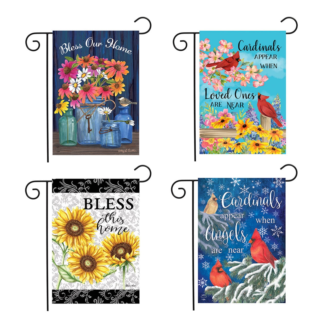 Briarwood Lane Outdoor Decorative Inspirational Garden Flag Bundle ...