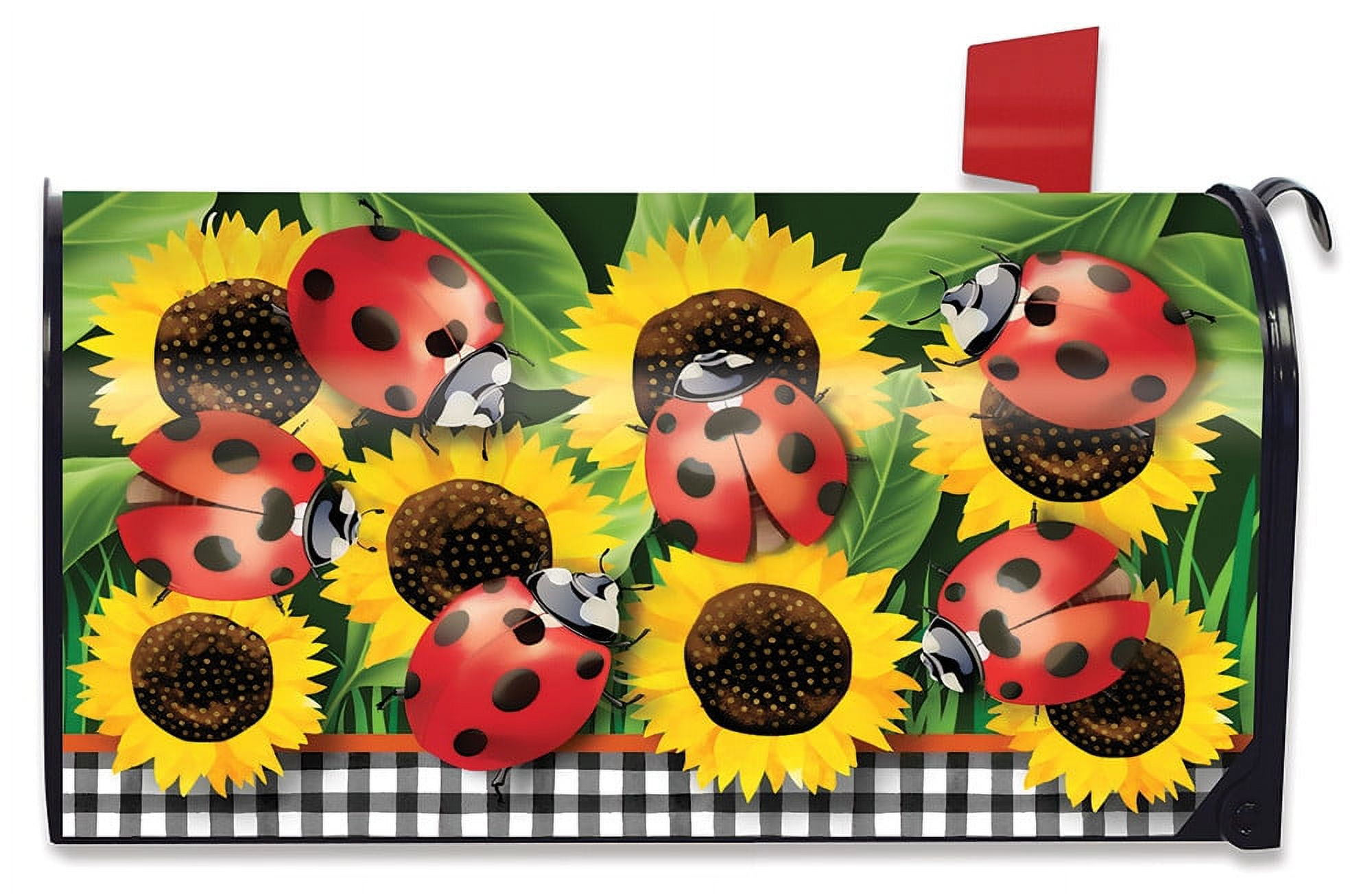 Briarwood Lane Ladybugs And Sunflower Summer Large Oversized Mailbox ...