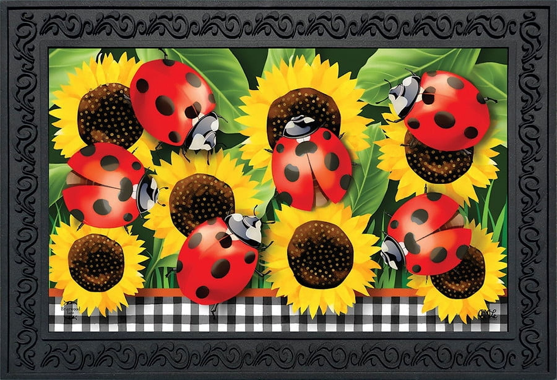Briarwood Lane Ladybugs And Sunflowers Summer Doormat - Walmart.com