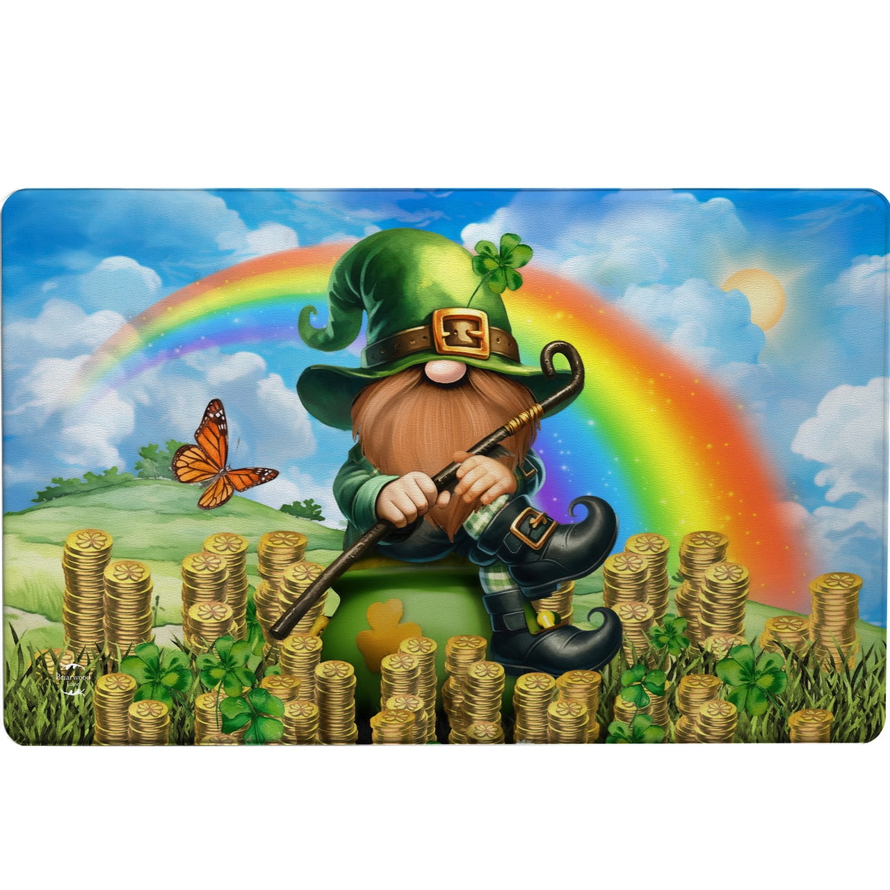 Briarwood Lane Lucky Irish Gnome Comfort Mat - Walmart.com