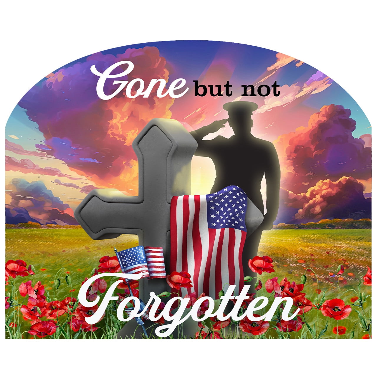 Briarwood Lane Military Gone But Not Forgotten Acrylic Art Sign ...