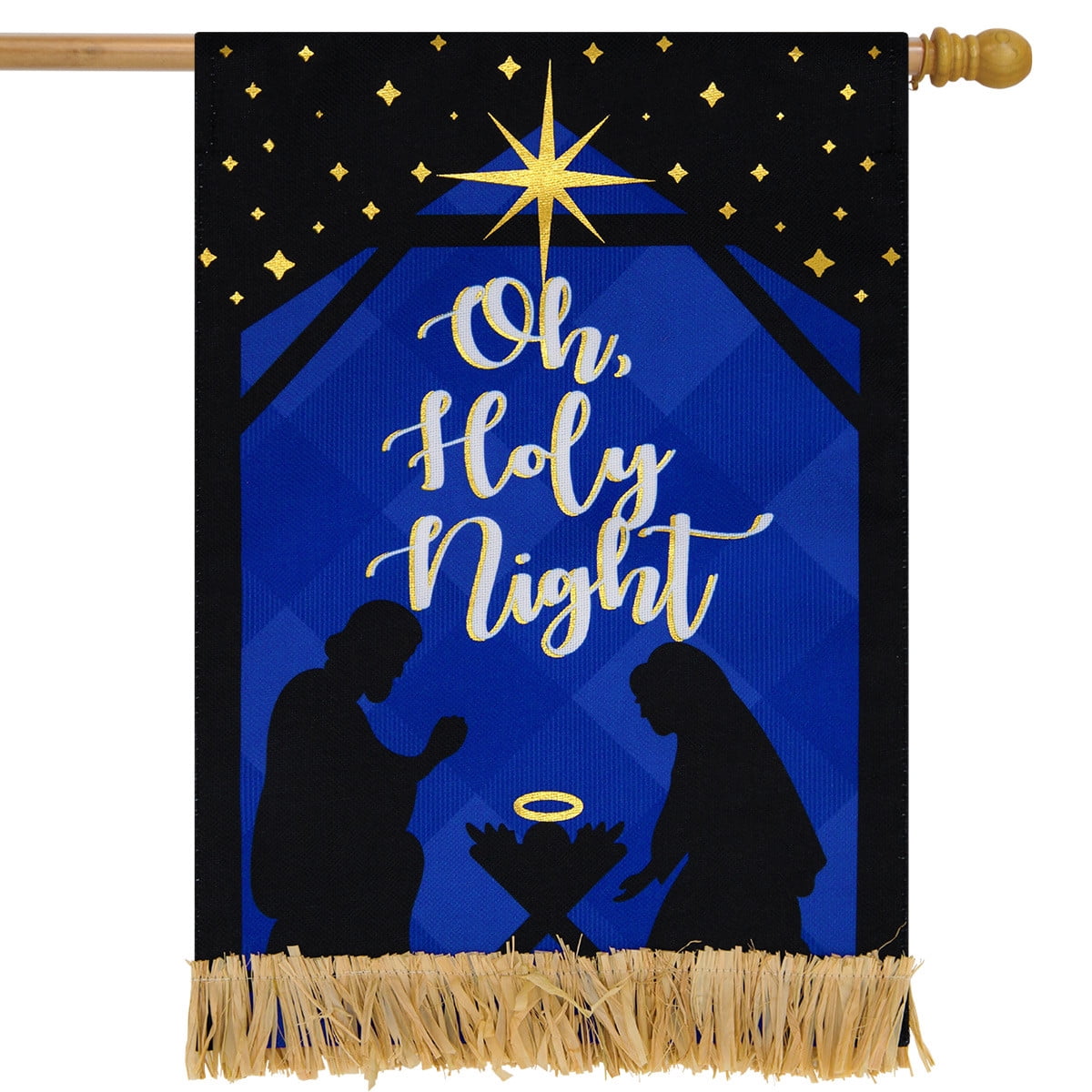 Briarwood Lane Nativity Christmas Burlap House Flag - Walmart.com
