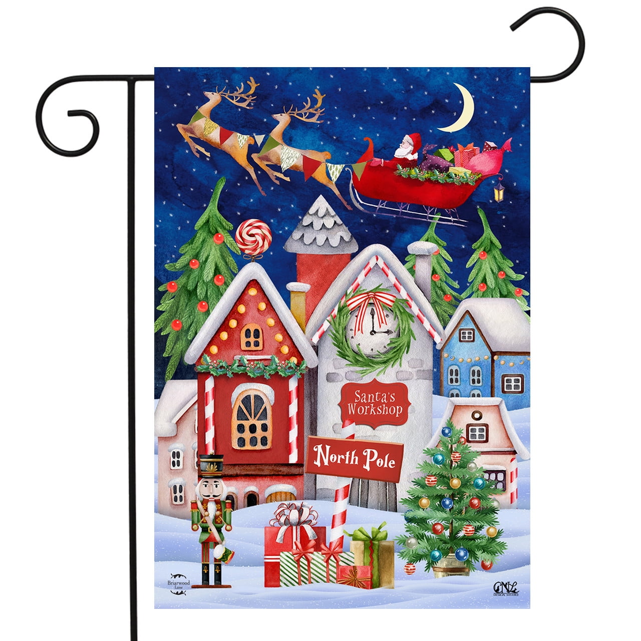 Briarwood Lane North Pole Magic Christmas Garden Flag - Walmart.com