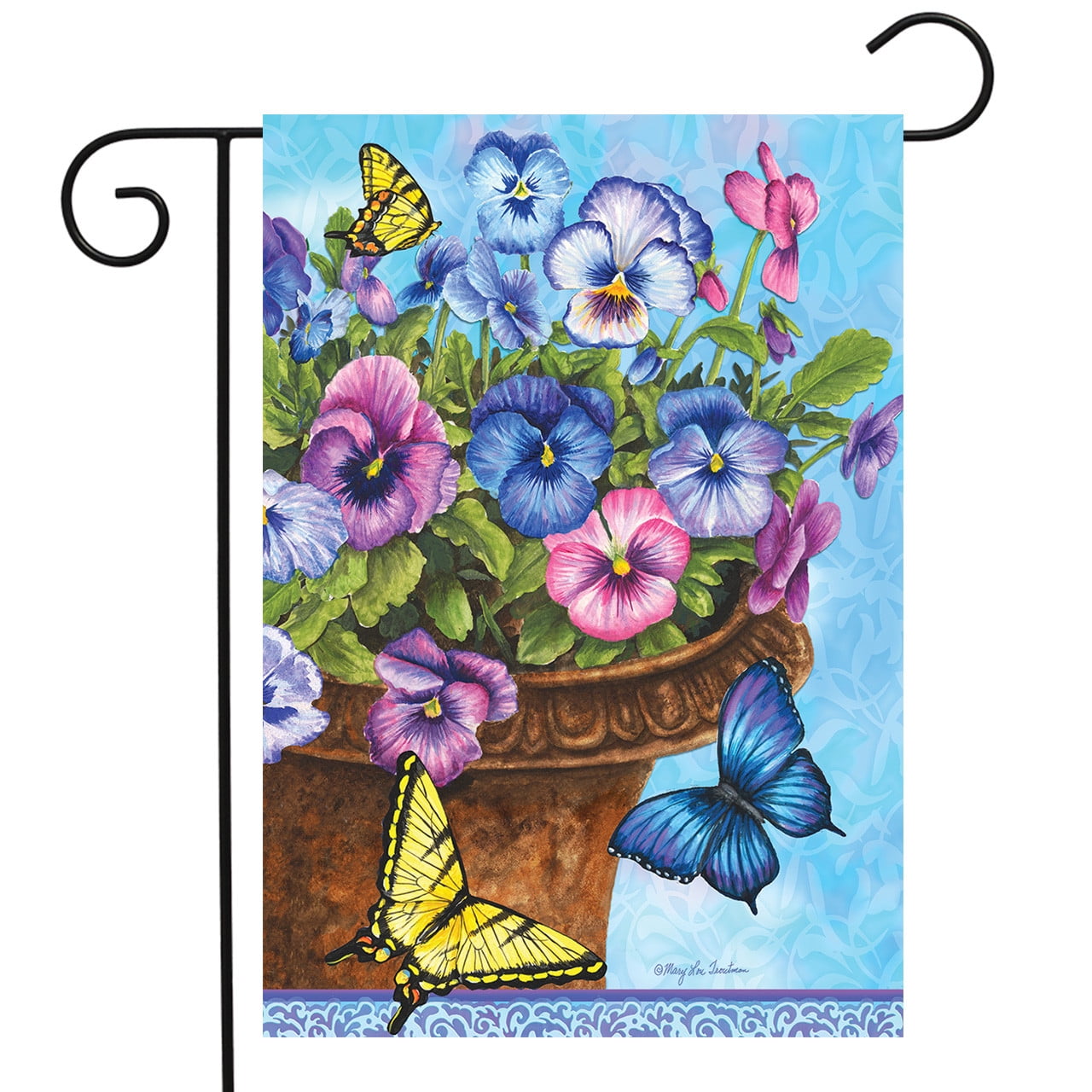 Briarwood Lane Pansies Spring Garden Flag - Walmart.com