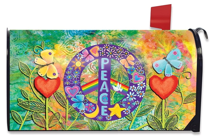 Briarwood Lane Peace Floral Mailbox Cover - Walmart.com
