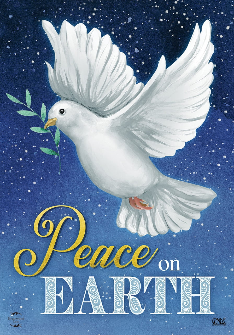 Briarwood Lane Peace on Earth Dove Christmas Garden Flag - Walmart.com