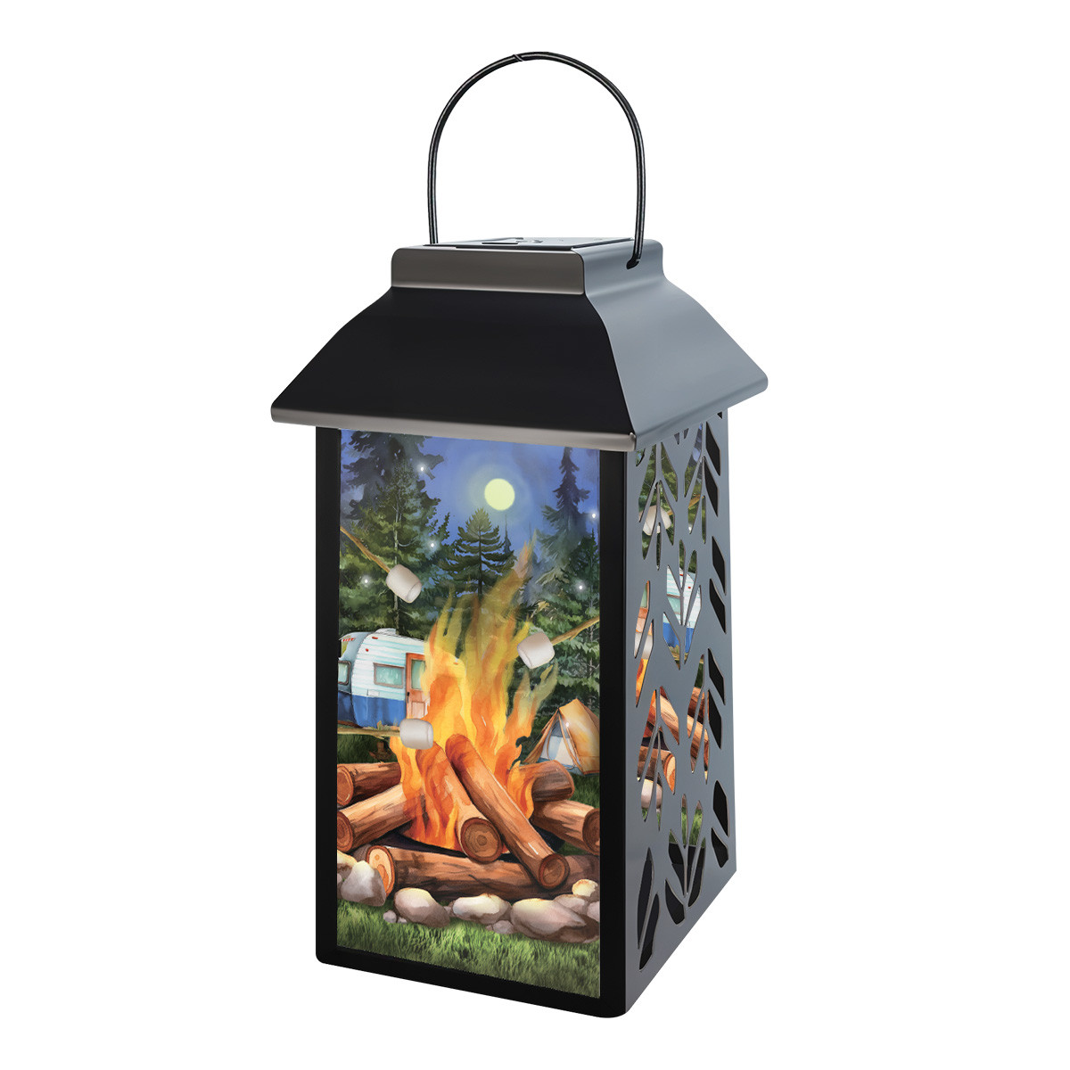 Briarwood Lane Roasting Marshmallows Solar Lantern - Walmart.com