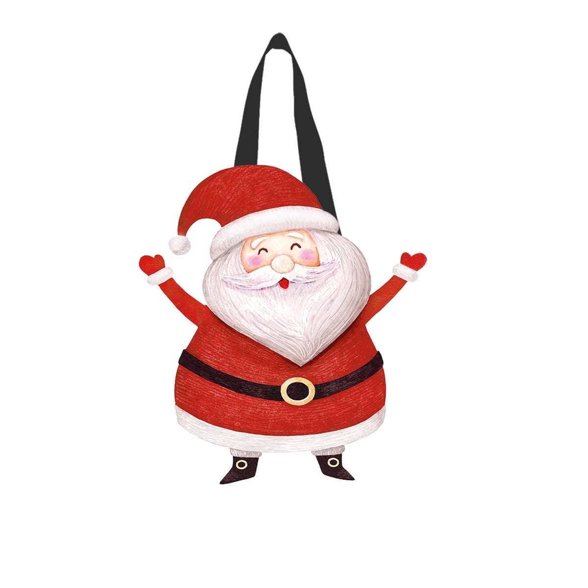 Briarwood Lane Christmas Door Hanger 19x18 Santa For Christmas Door ...