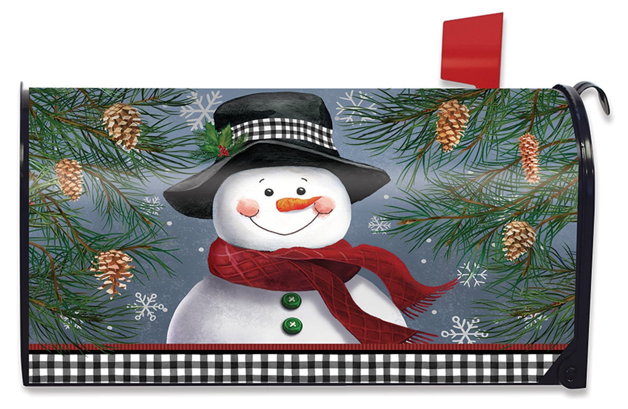 Briarwood Lane Smiling Snowman Mailbox Cover - Walmart Business Supplies