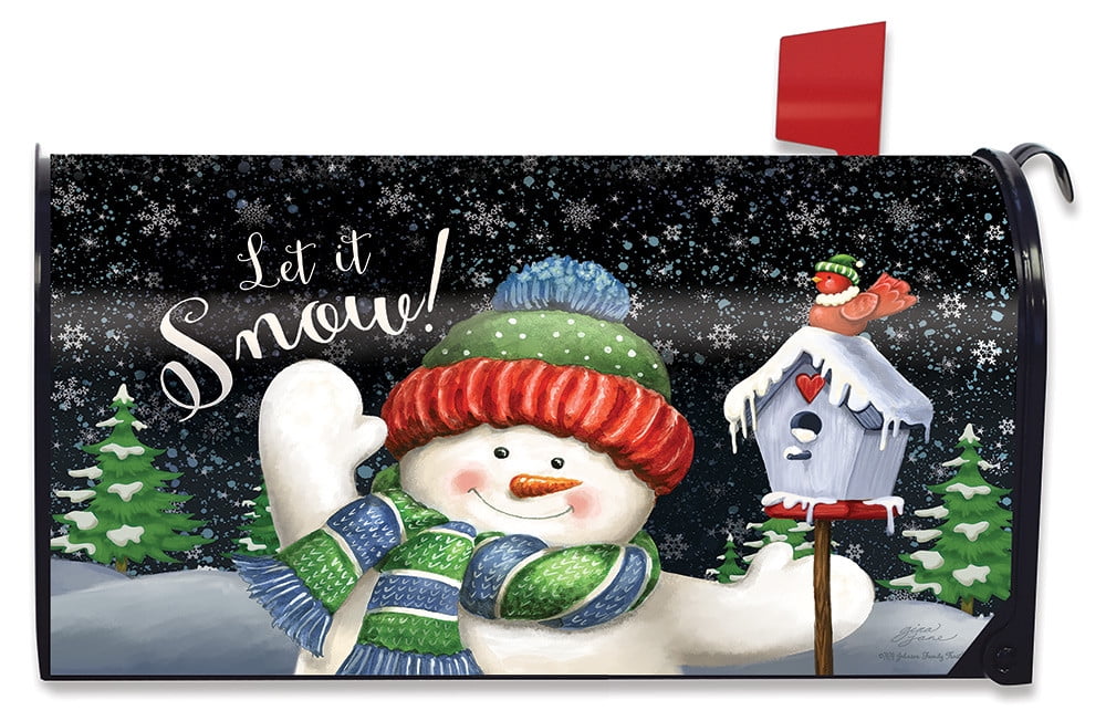 Briarwood Lane Snow Time Snowman Winter Mailbox Cover - Walmart ...