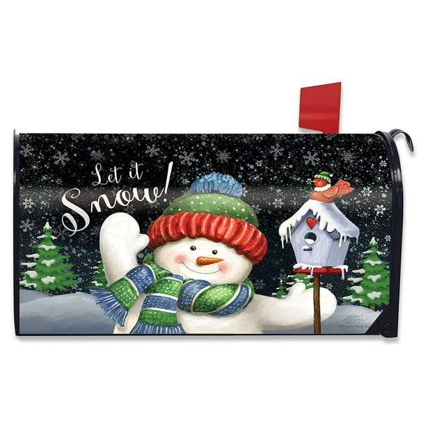 Briarwood Lane Snow Time Snowman Winter Mailbox Cover - Walmart ...