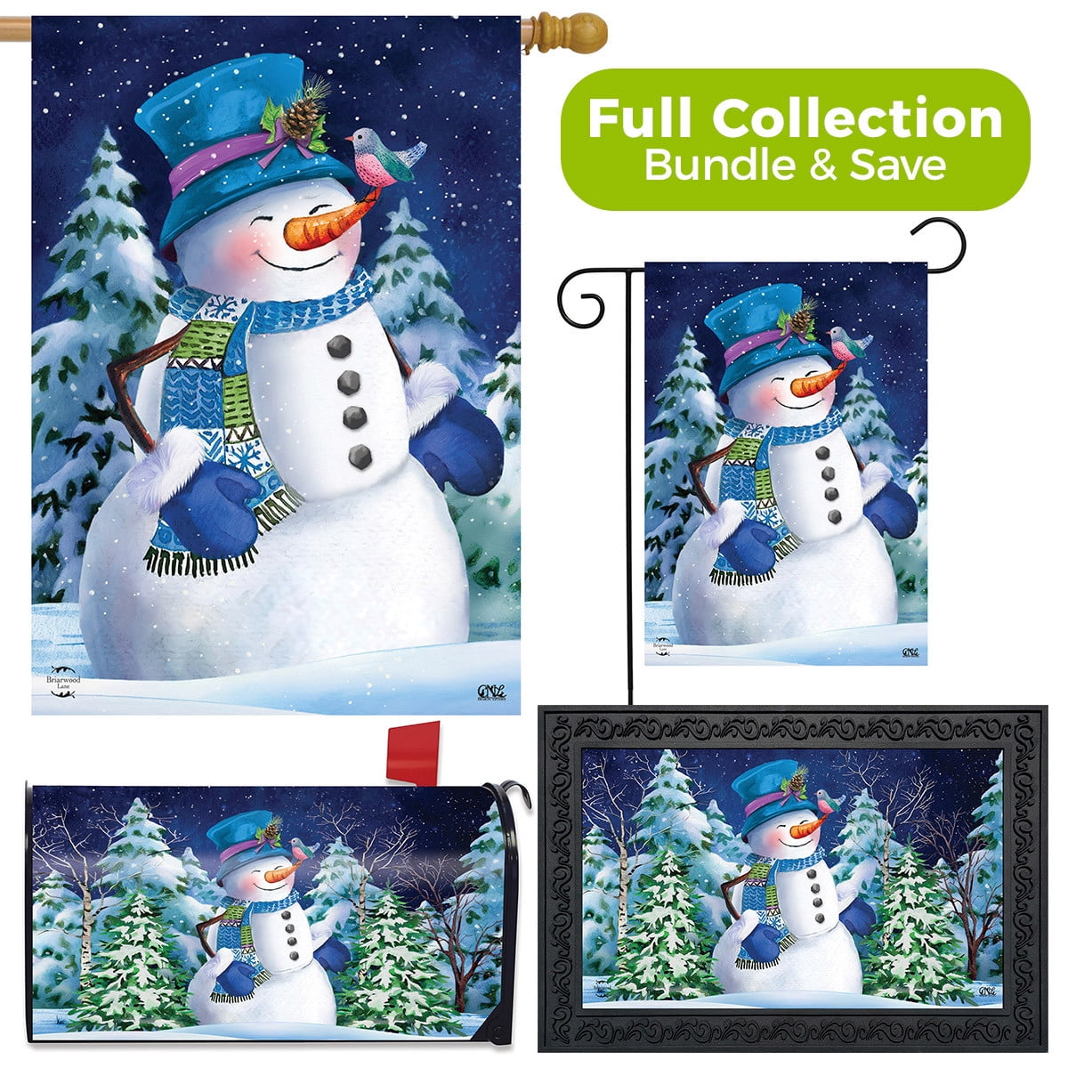 Briarwood Lane Snowfall Celebration Winter Design Collection - Walmart.com
