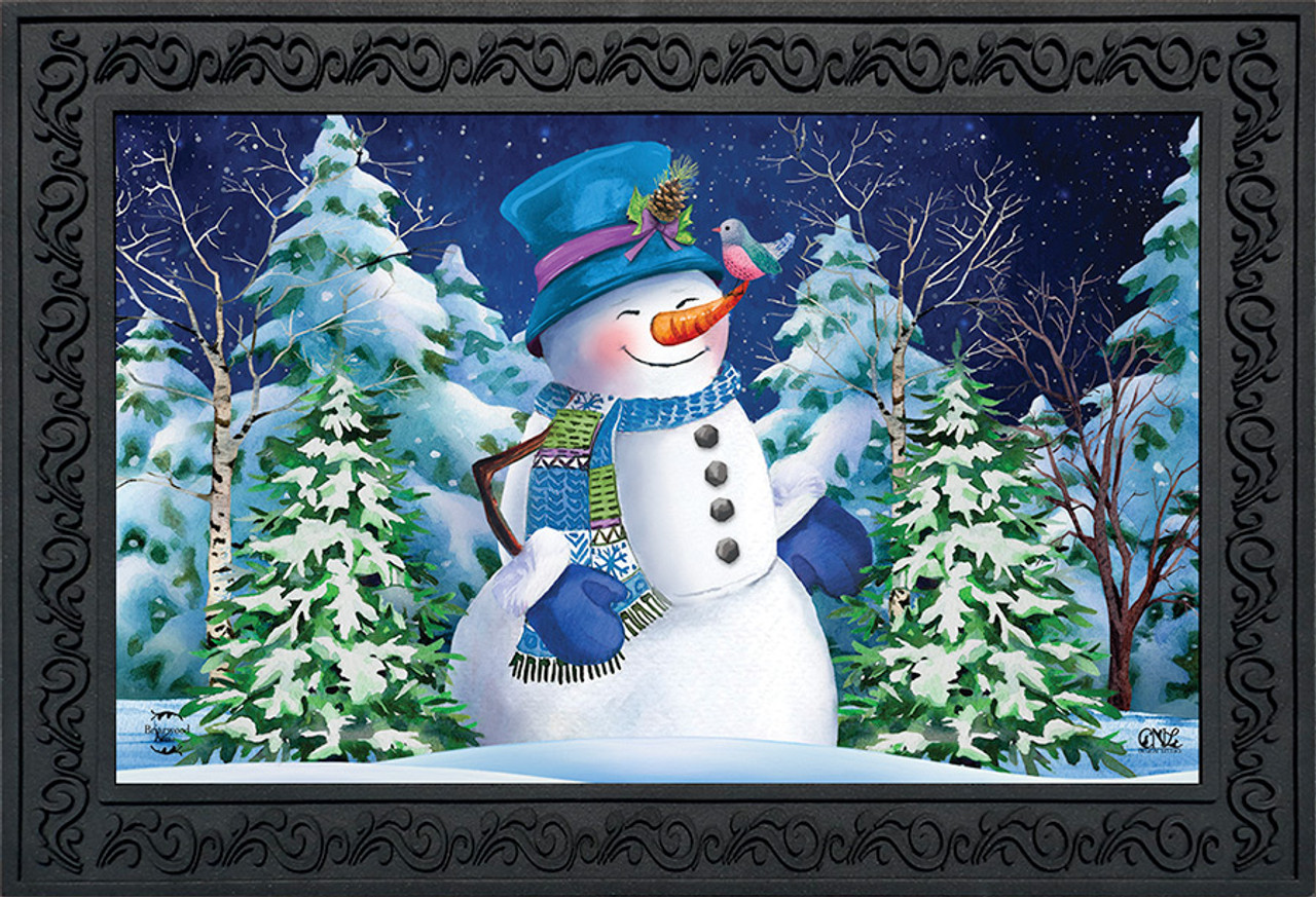 Briarwood Lane Snowfall Celebration Winter Doormat - Walmart.com