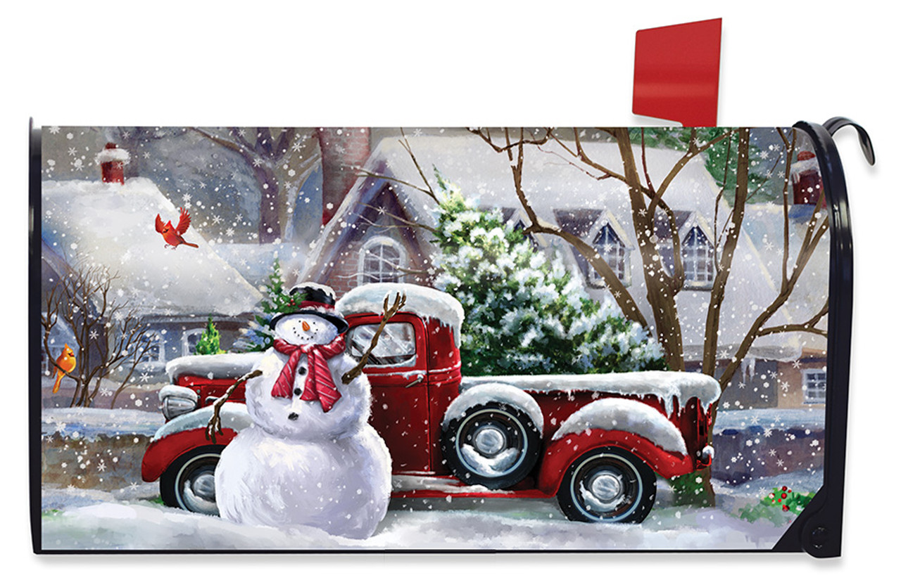 Briarwood Lane Snowfall Snowman Winter Mailbox Cover - Walmart.com