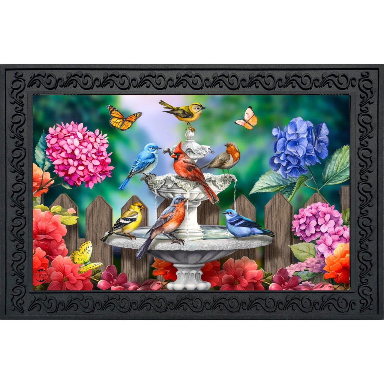 Briarwood Lane Spring Bath Birds Doormat - Walmart.com