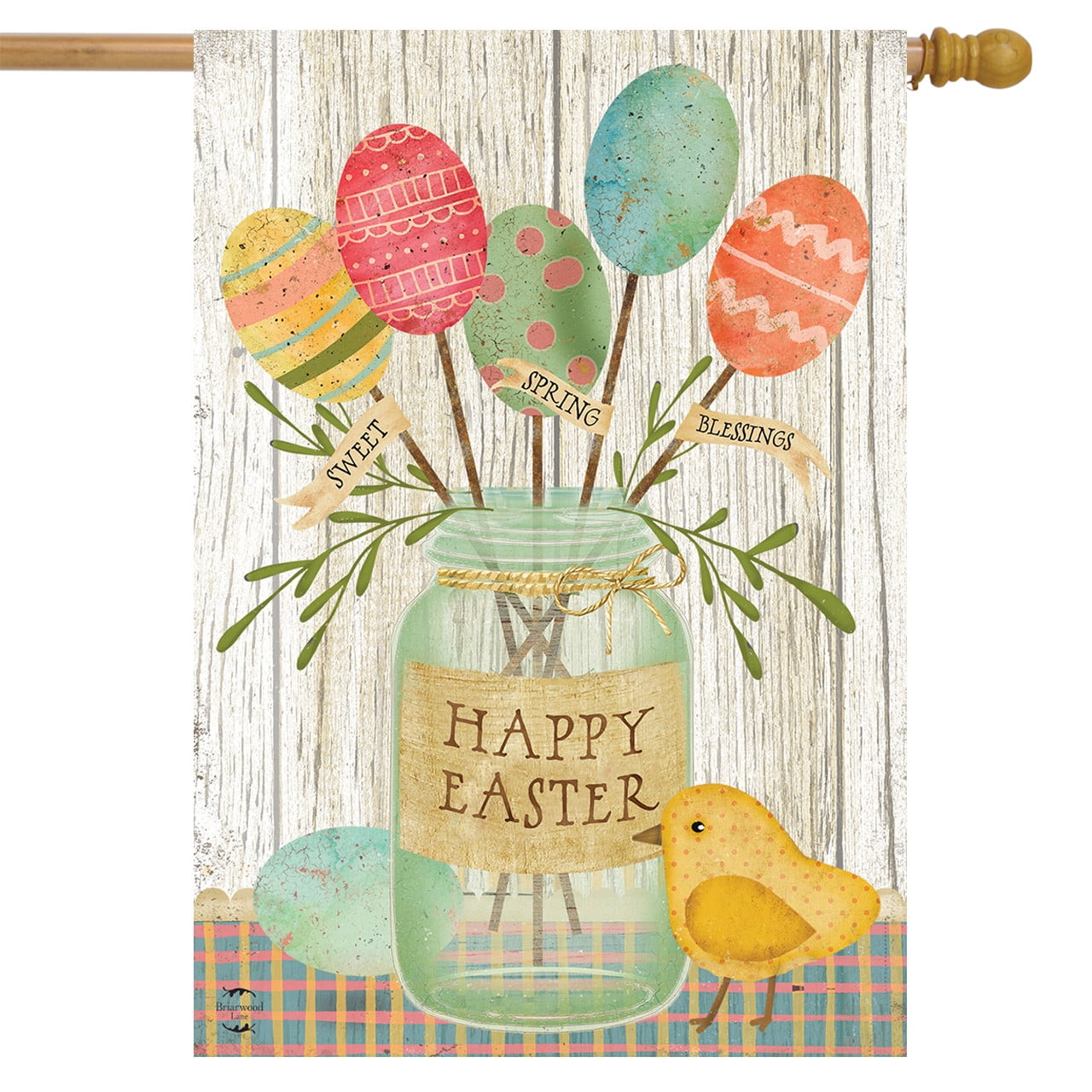 Briarwood Lane Spring Egg Bouquet Easter House Flag - Walmart.com