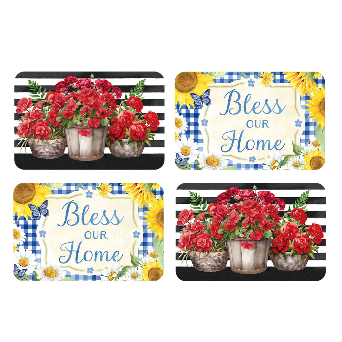 Briarwood Lane Striped Geraniums Placemat (4-pack) - Walmart.com