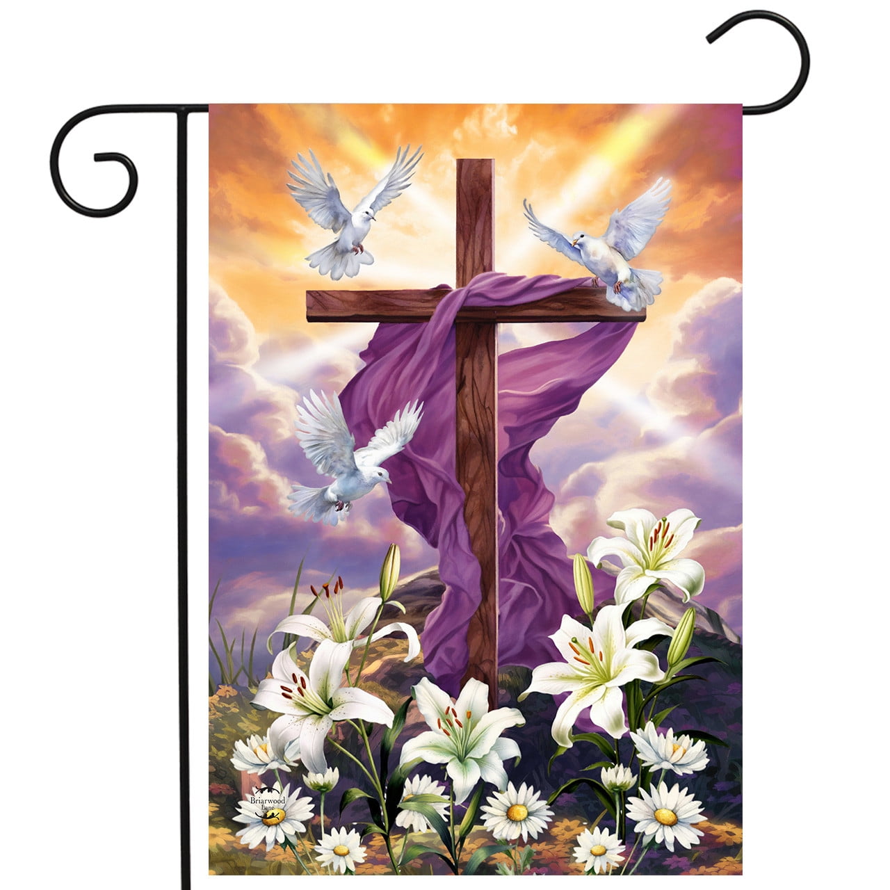 Briarwood Lane Sunrise Easter Cross Garden Flag - Walmart.com