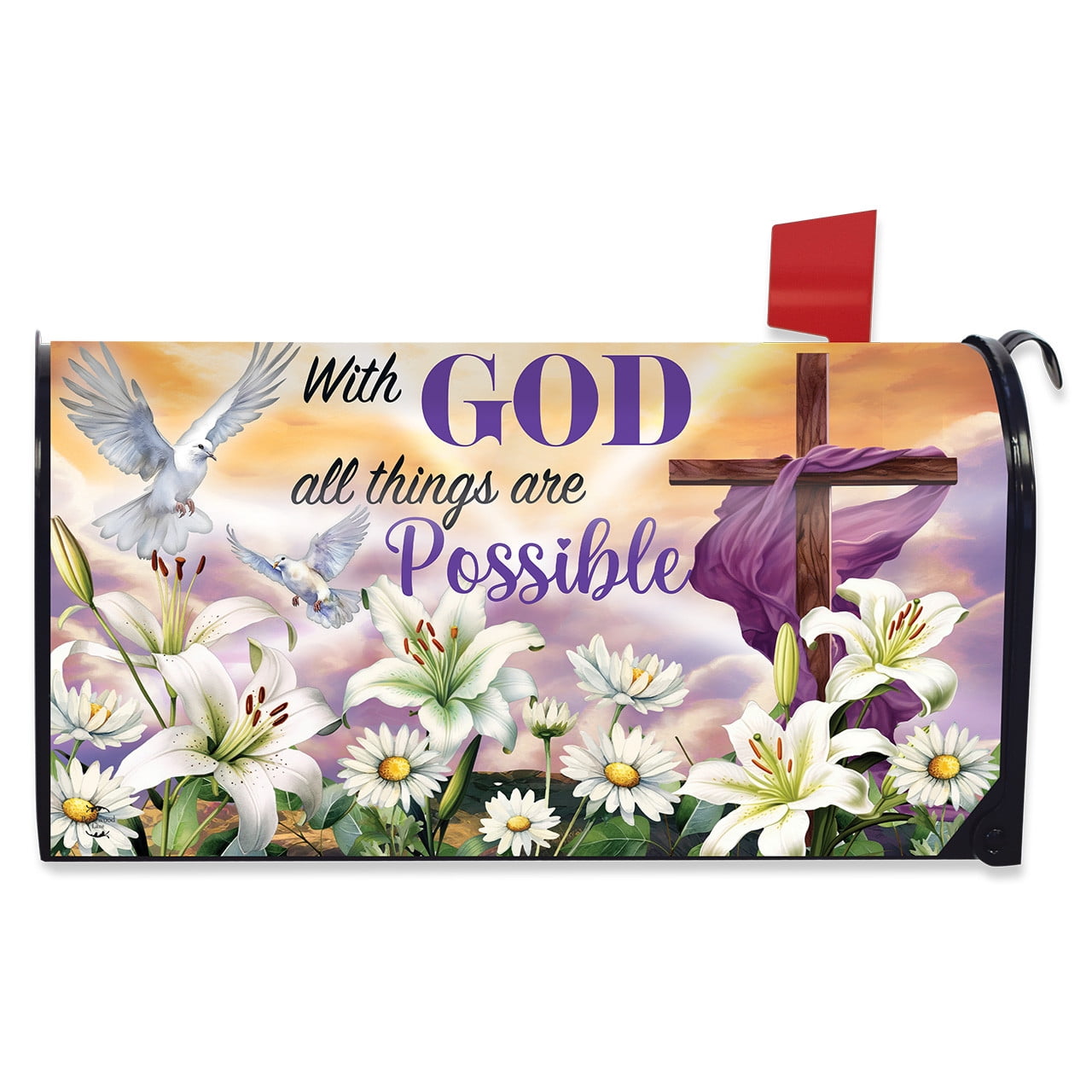 Briarwood Lane Sunrise Easter Cross Oversized Mailbox Cover - Walmart.com