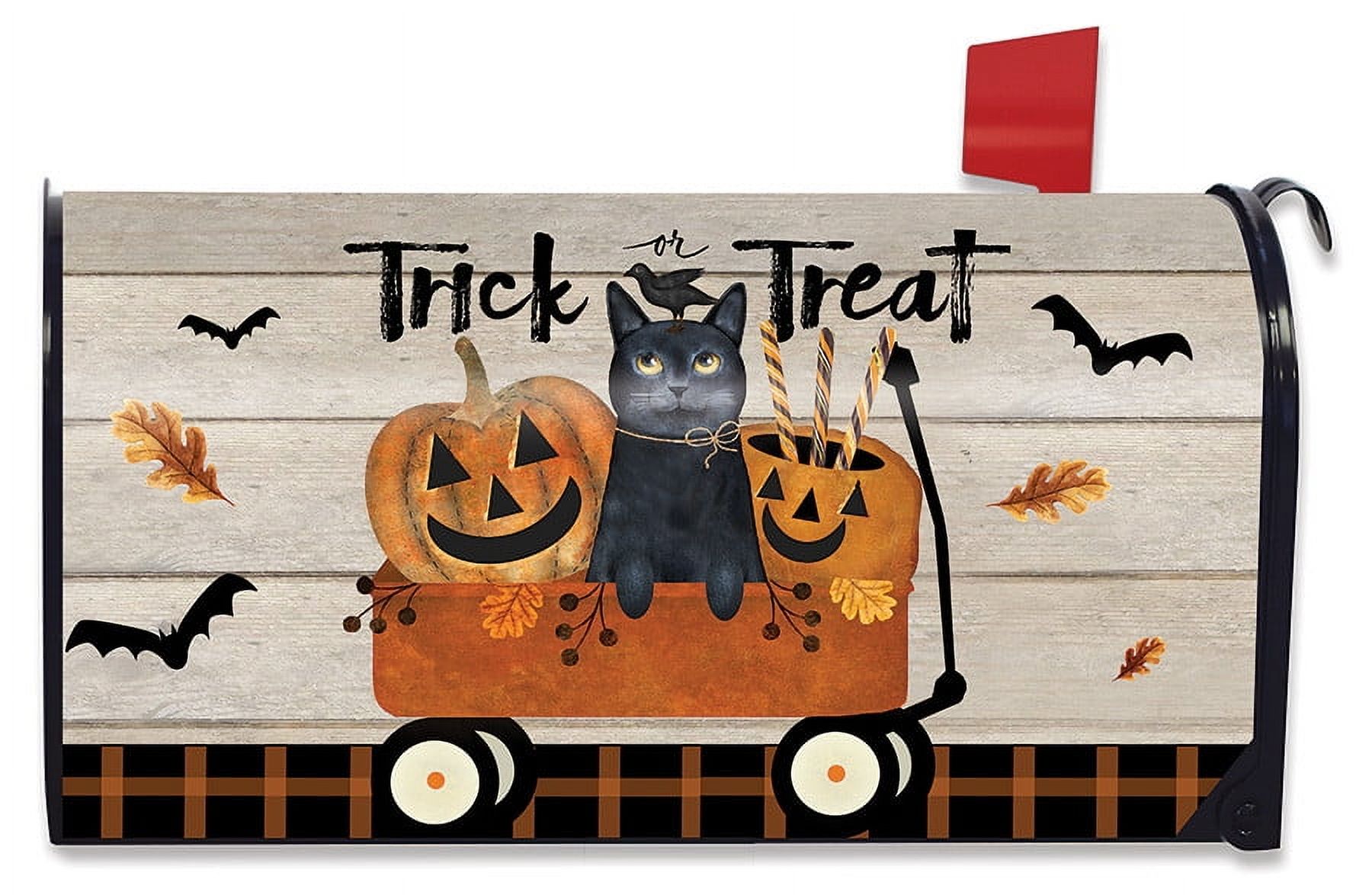 Briarwood Lane Trick Or Treat Wagon Halloween Mailbox Cover - Walmart ...