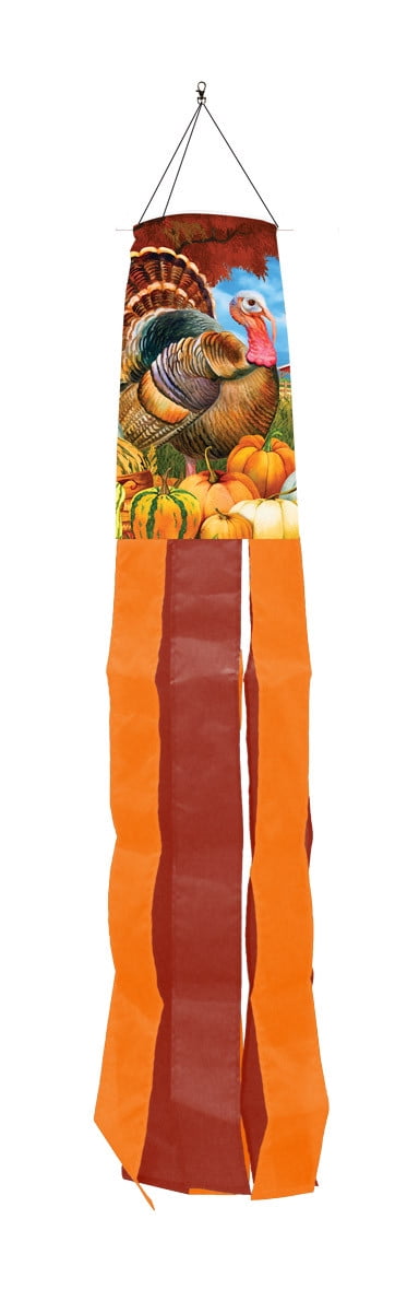 Briarwood Lane Turkey And Pumpkins Windsock Wind Twister - Walmart.com