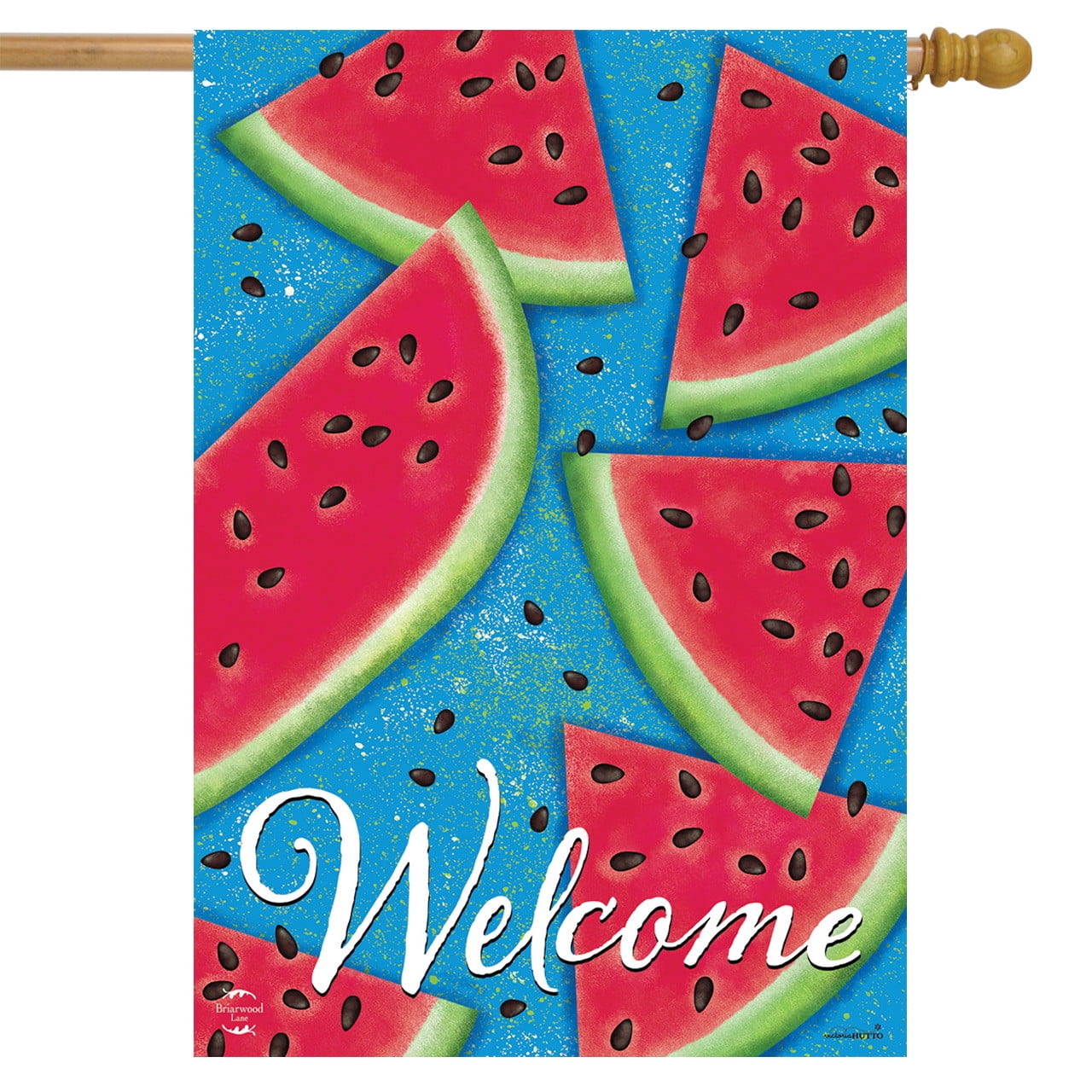 Briarwood Lane Watermelon Welcome Summer House Flag - Walmart.com