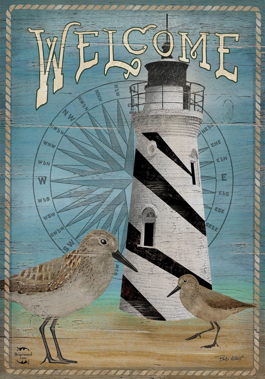 Briarwood Lane Welcome Lighthouse Garden Flag - Walmart.com