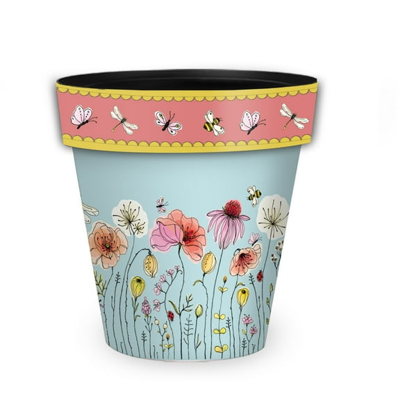 Briarwood Lane Wildflowers Medium Planter - Walmart.com