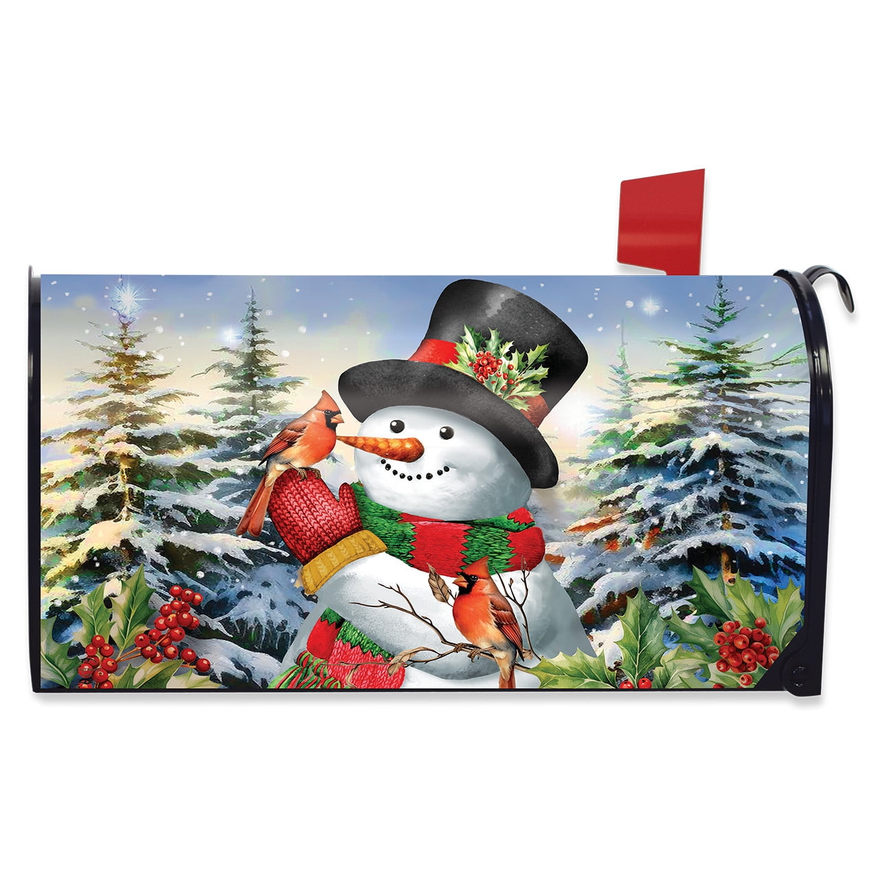 Briarwood Lane Winter Friends Snowman Oversized Mailbox Cover - Walmart ...