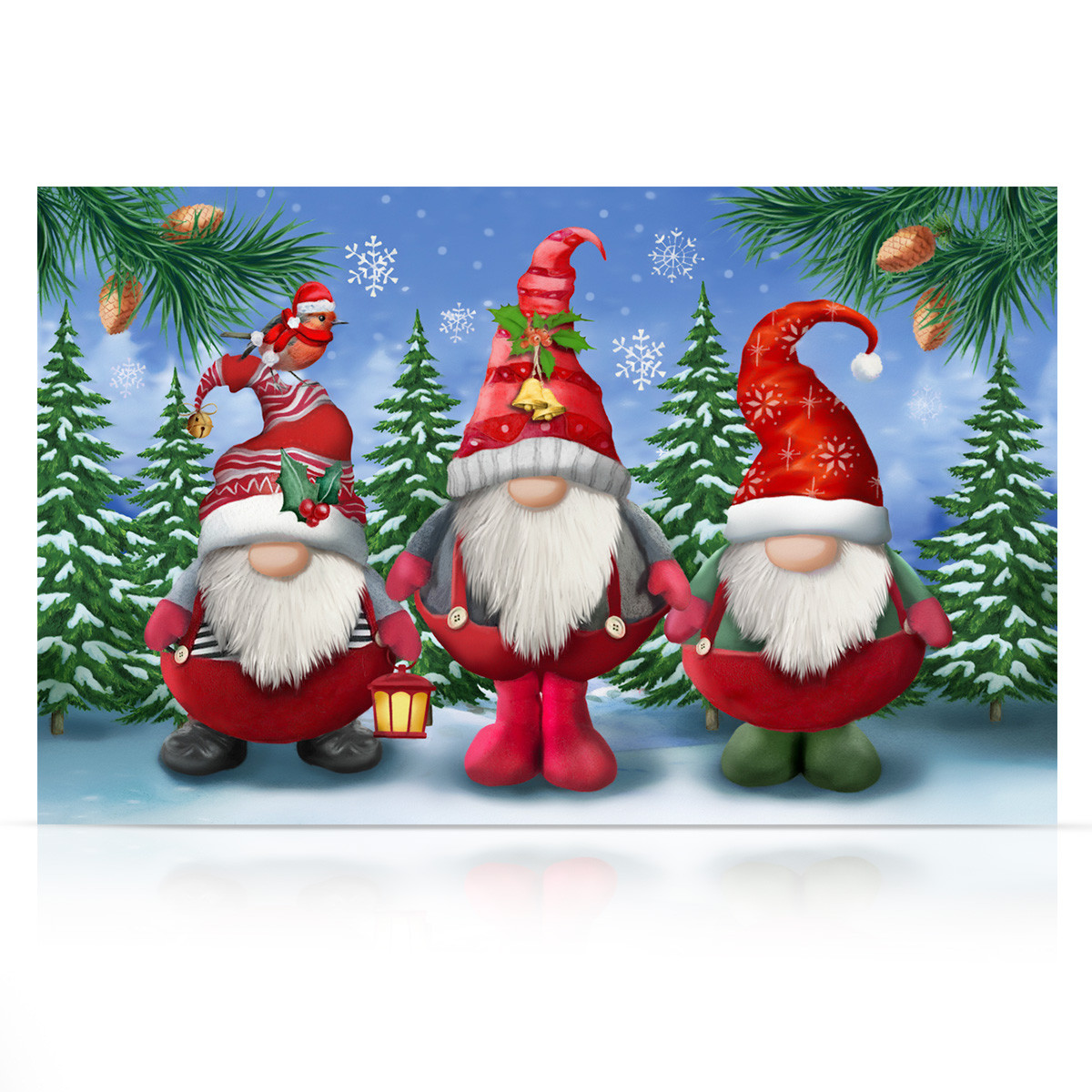 Briarwood Lane Winter Gnomes Christmas Large LED Canvas Art - Walmart.com