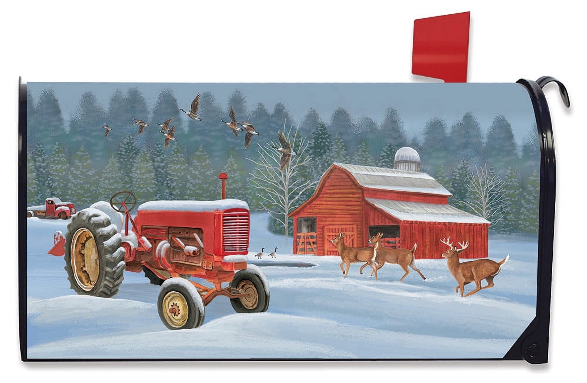 Briarwood Lane Winter On The Farm Mailbox Cover - Walmart.com
