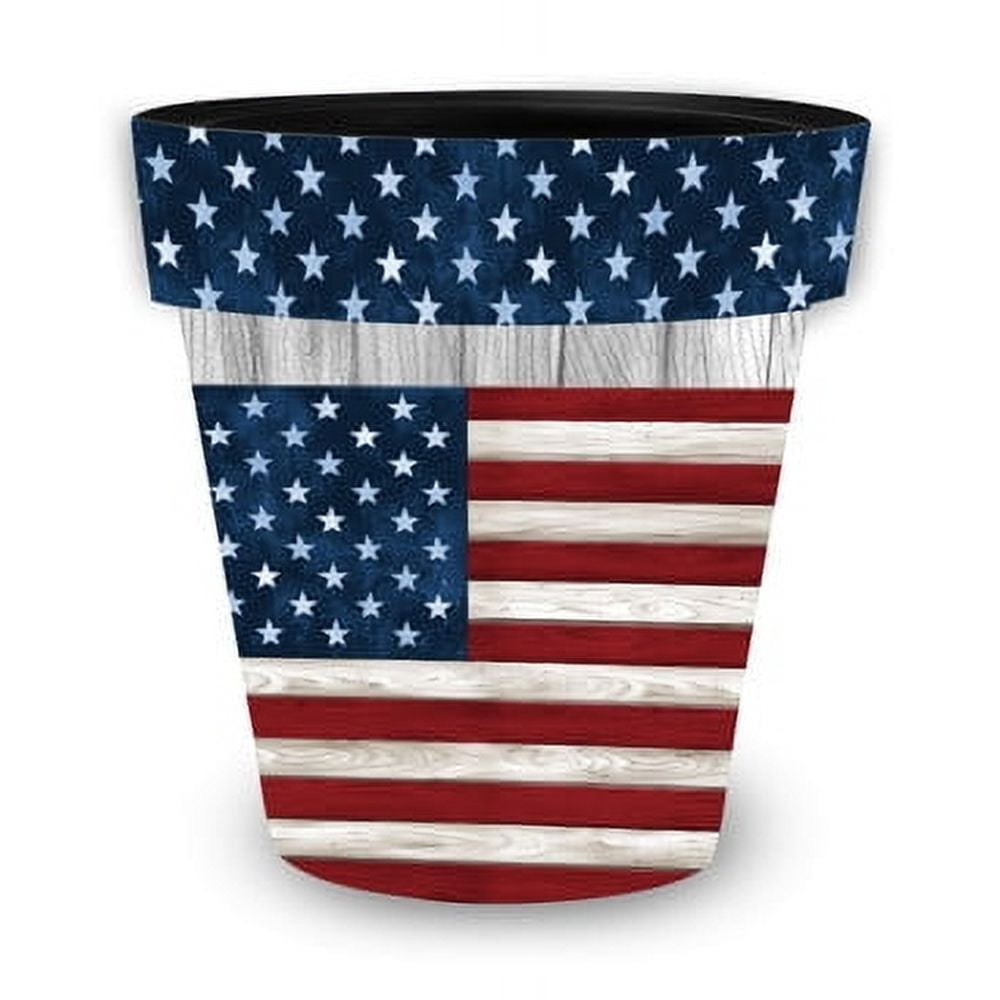Briarwood Lane Wooden American Flag Small Planter - Walmart.com