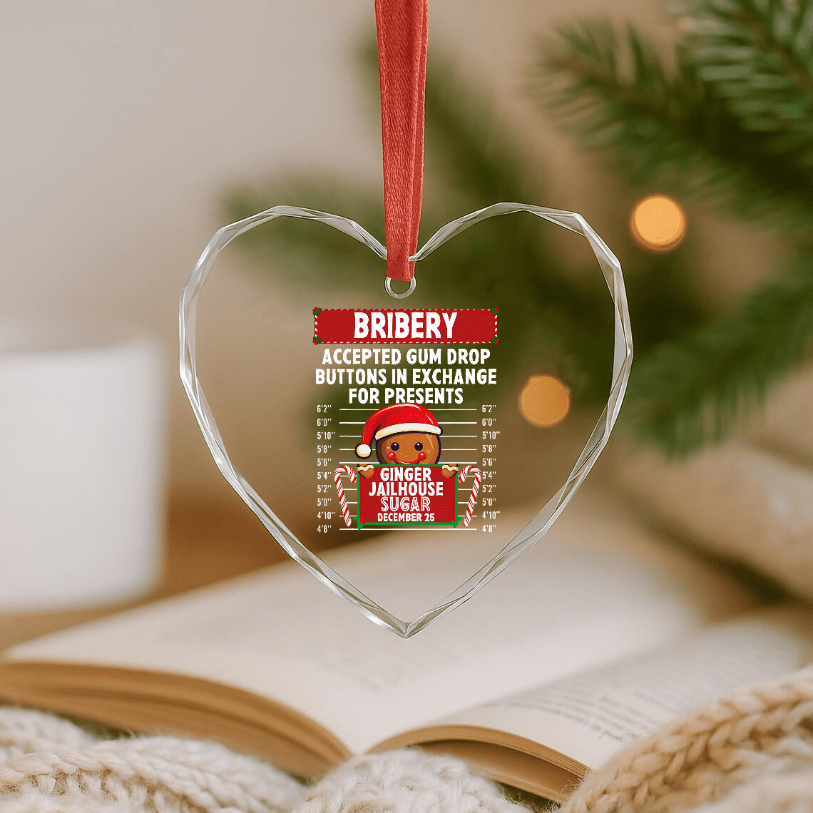 Bribery Ginger Jailhouse Gingerbread Ornament, Home Decoration, Crystal ...