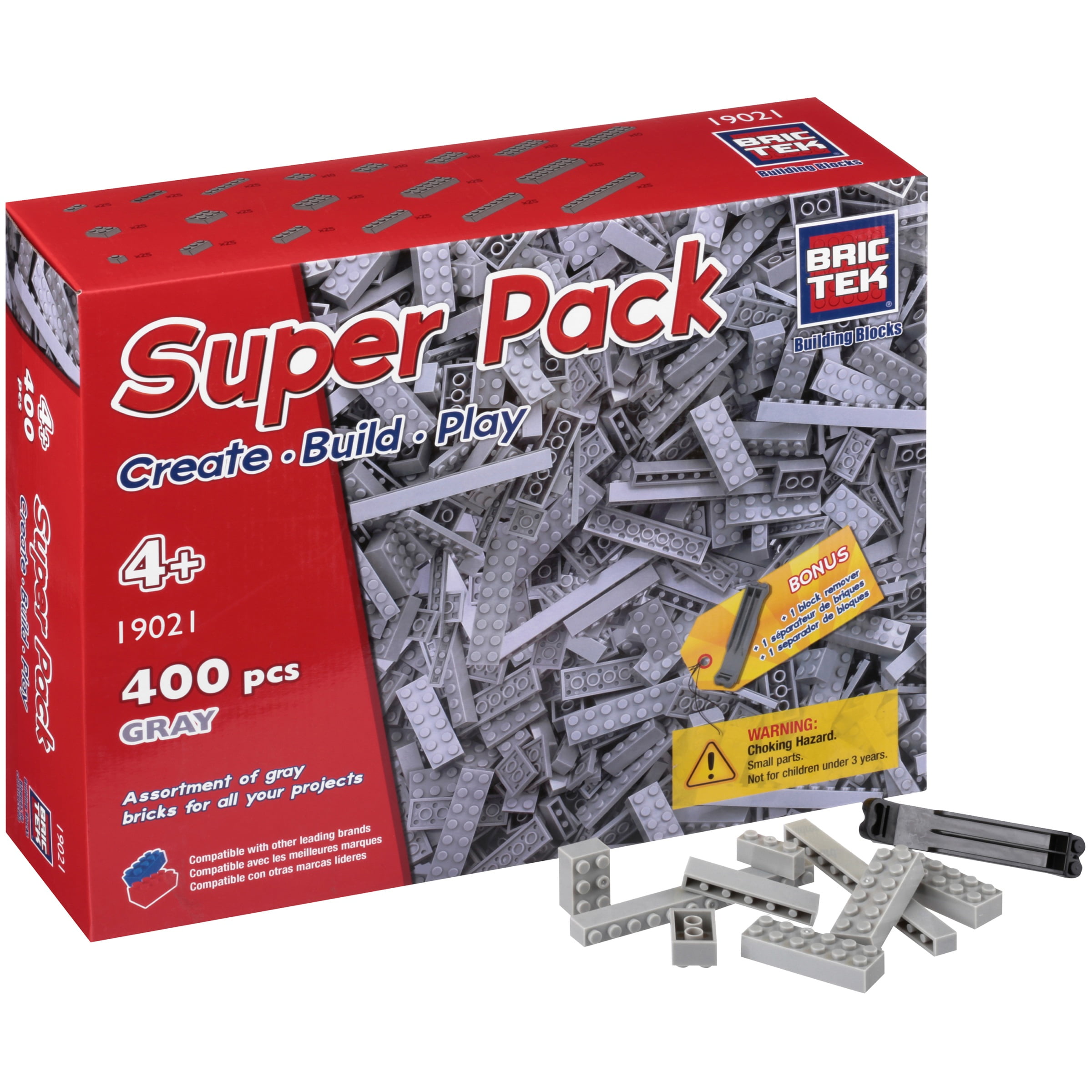 BricTek® Super Pack Building Blocks 400 pc Box - Walmart.com