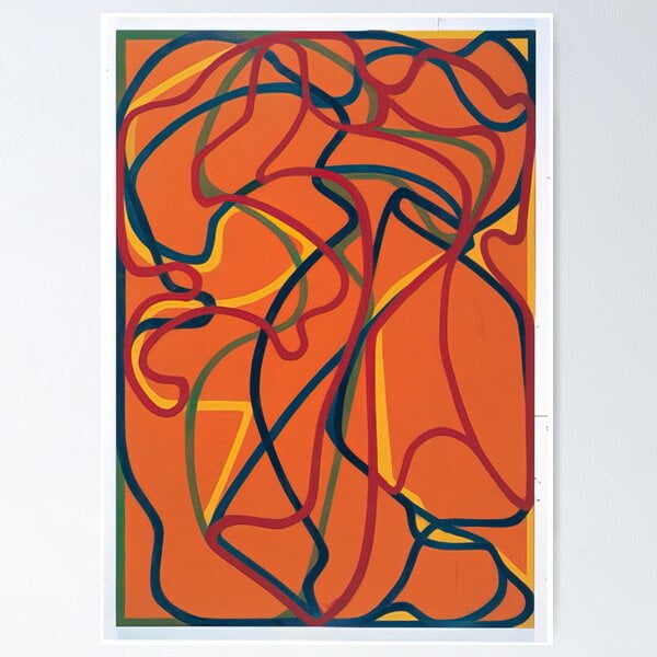 Brice Marden - 6 Red Rock 1 - 2002 Poster Wall Art, Modern Wall Decor ...