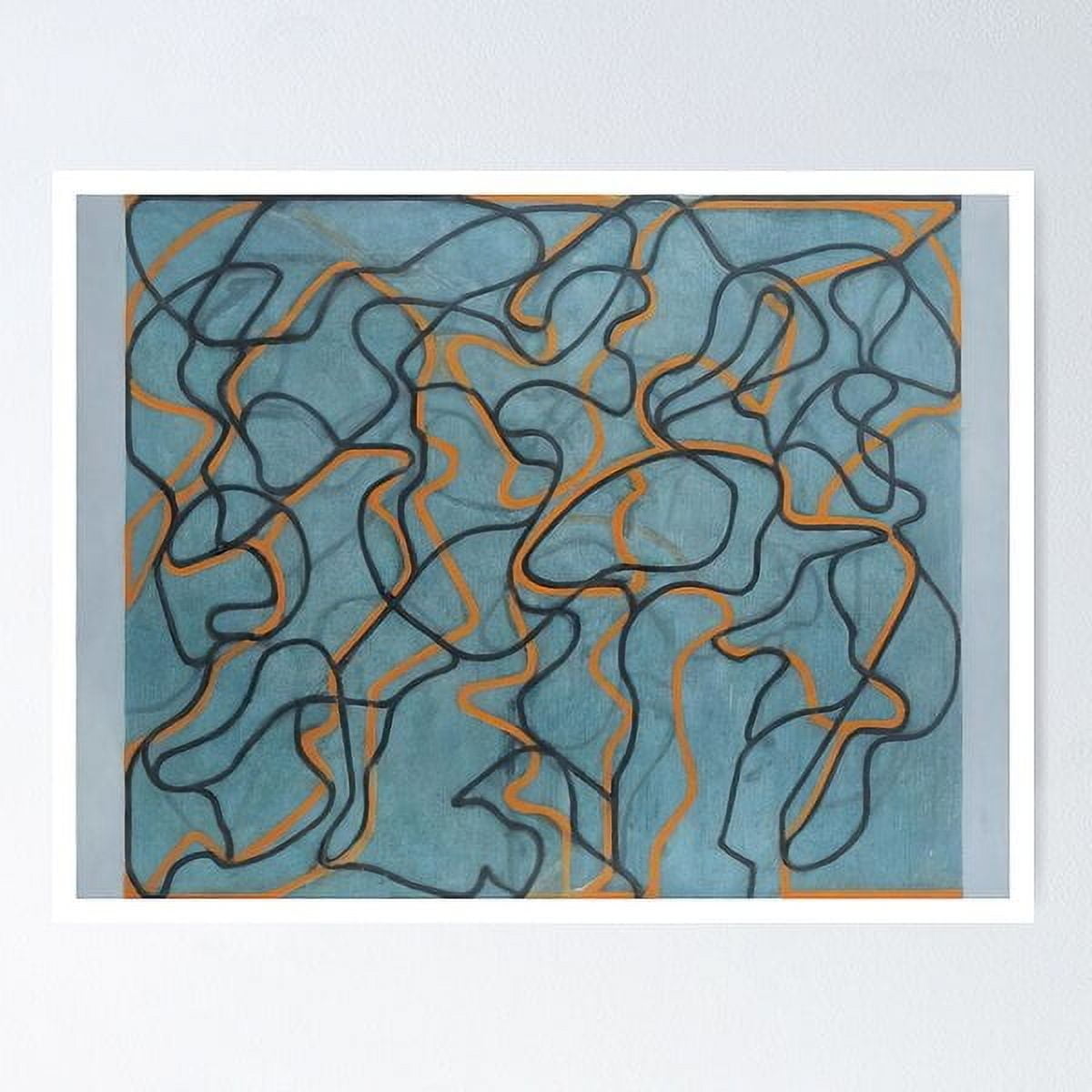 Brice Marden - Letter About Rocks #3, Blue Ground Poster Wall Art ...