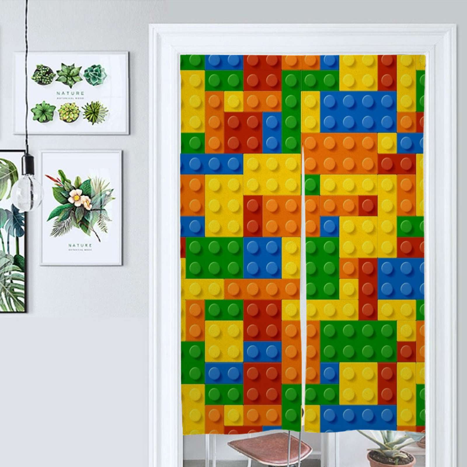 Brick Art Door Curtain Nordic Living Room DoorCurtain Porch Partition ...