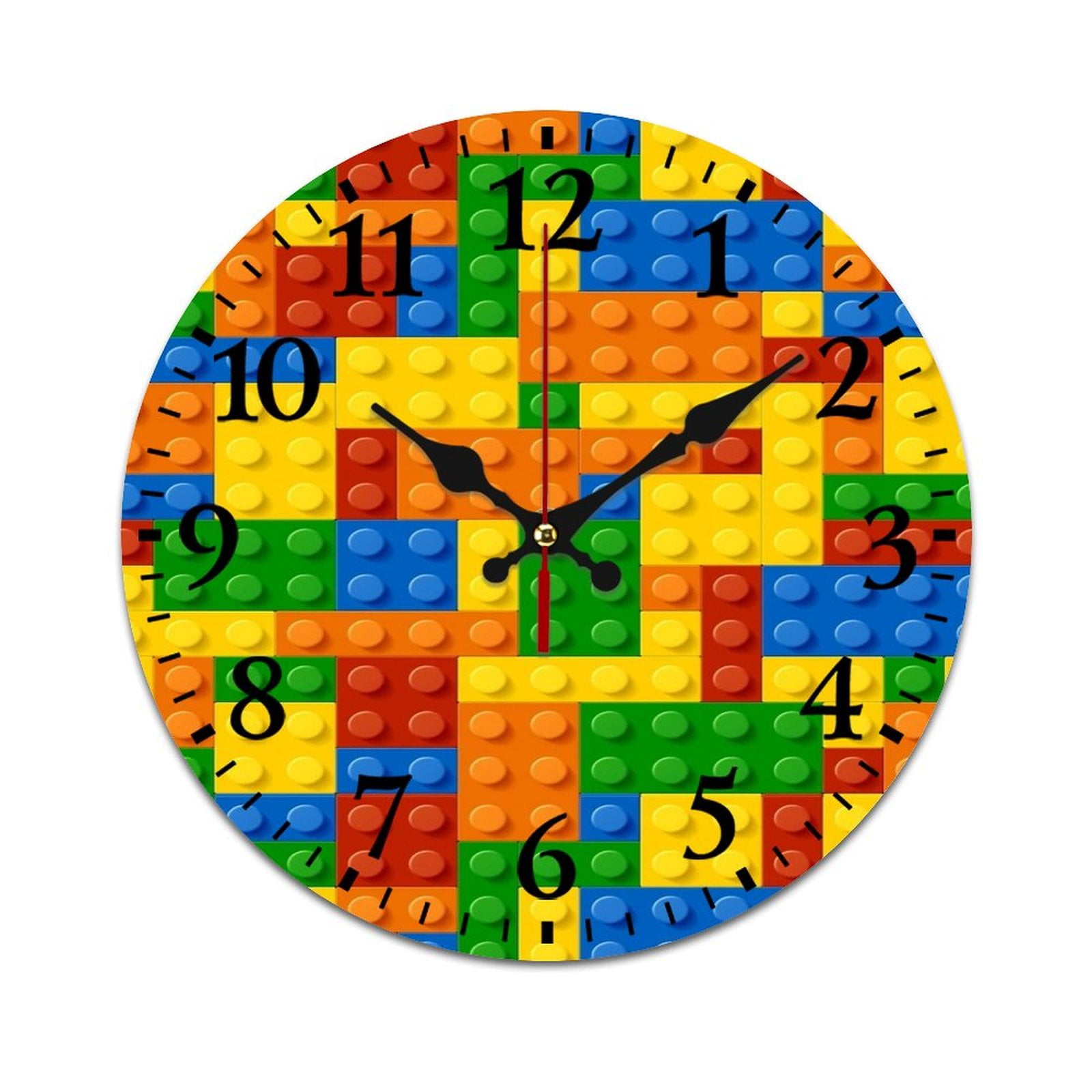 Brick Art Wall Clock Modern Design Clocks Wall Hanging Home Office ...